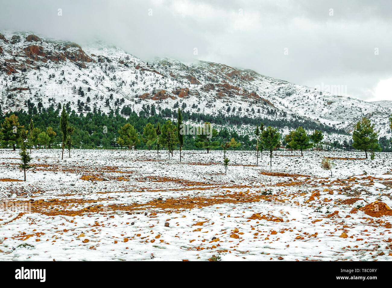 Beautiful winter panorama of mountains BOUIBLANE - MOROCCO, beautiful ...