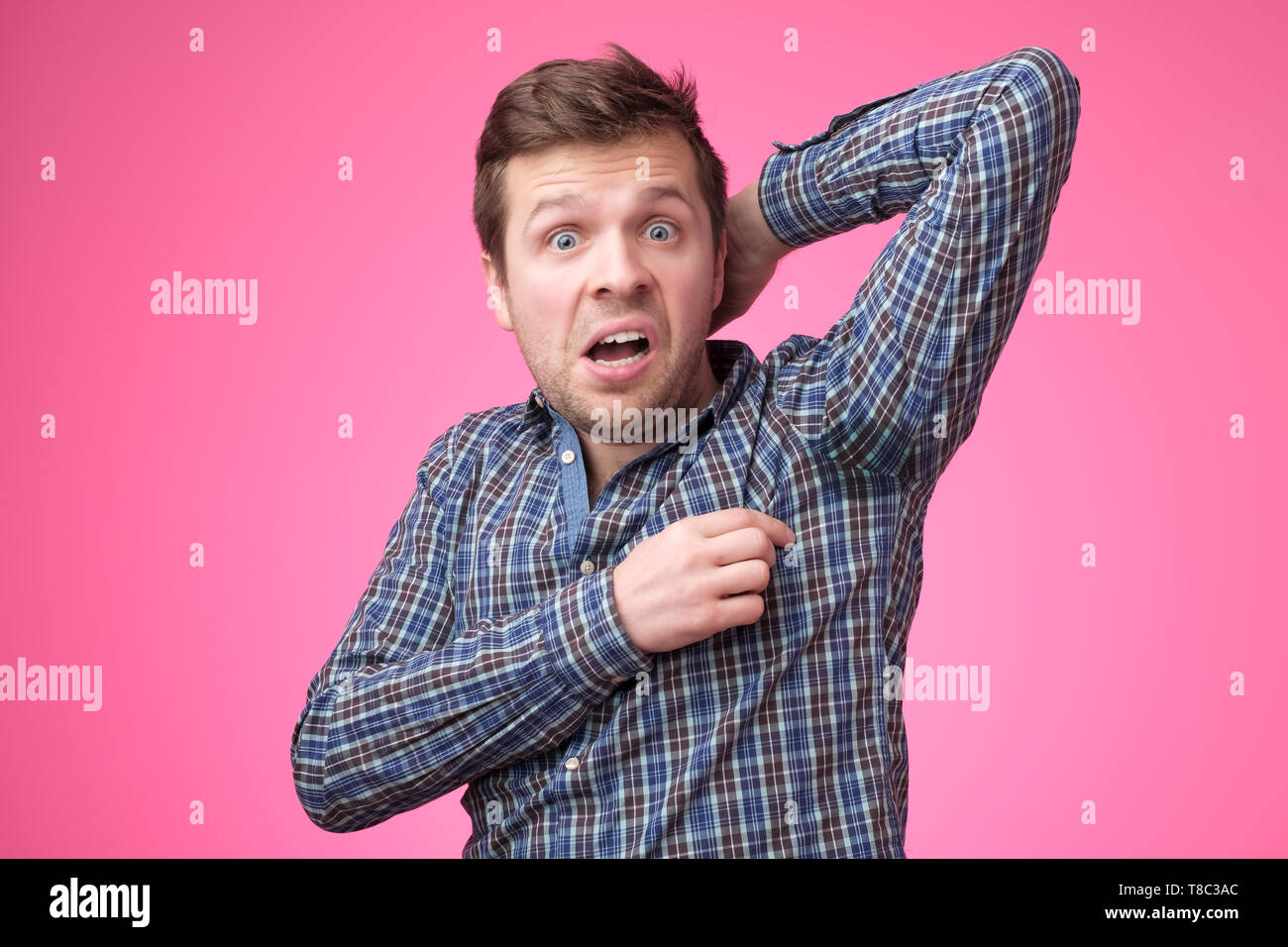 Sweaty arm pit hi-res stock photography and images - Alamy