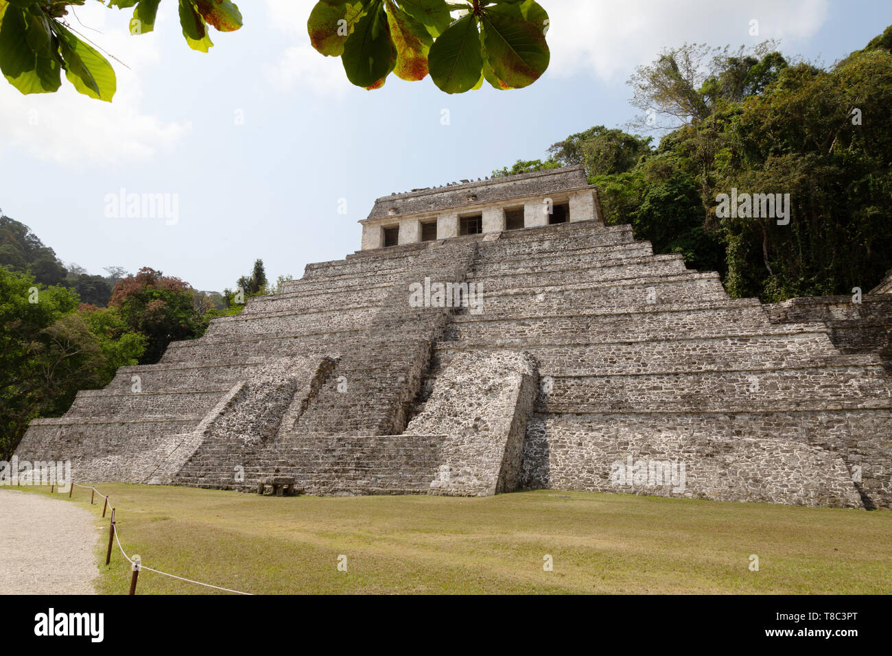 Palenque Mexico - Temple of the Inscriptions, Maya ruined temple ...