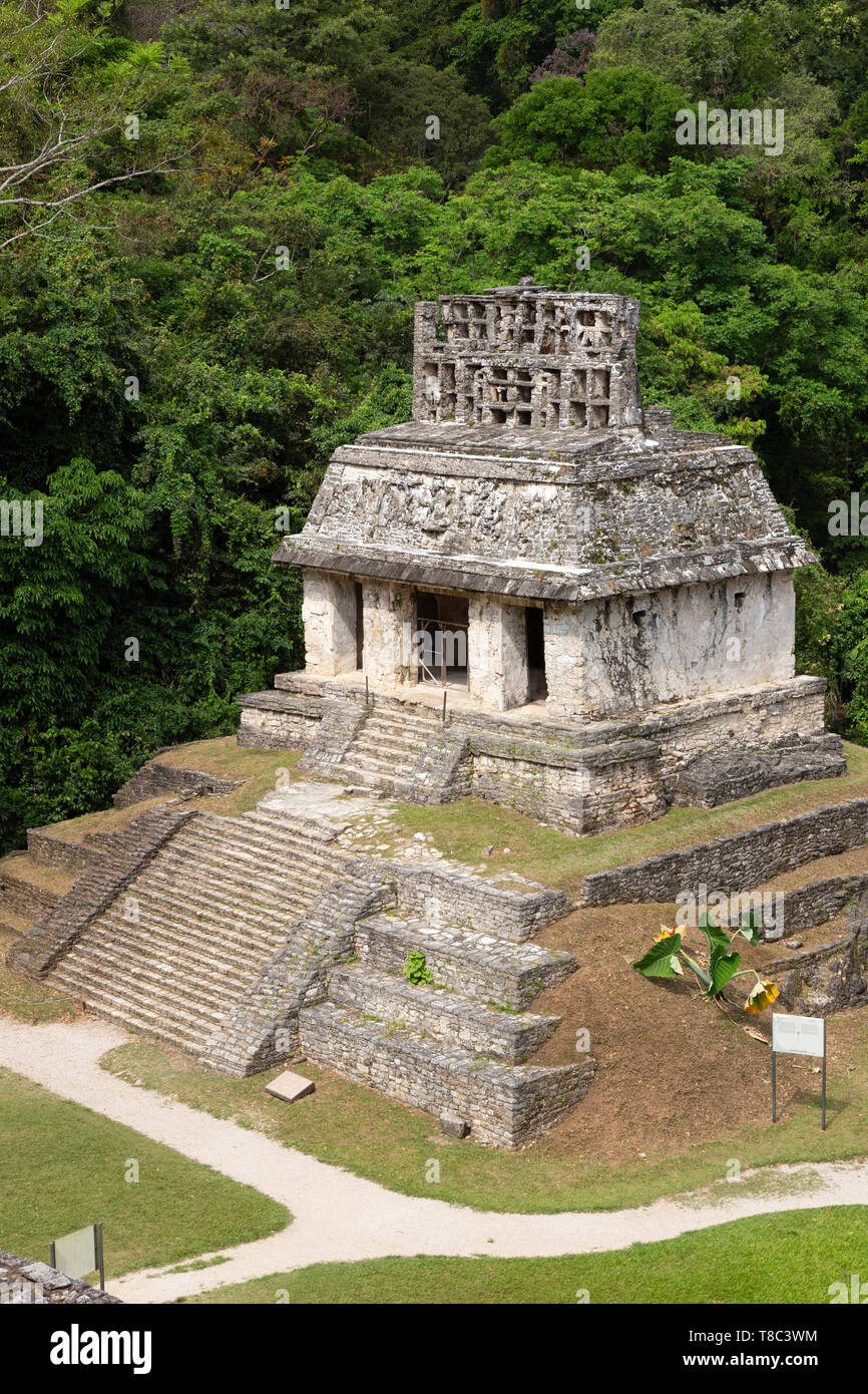 Palenque Mexico - Temple of the Sun, part of the Temple of the Cross ...