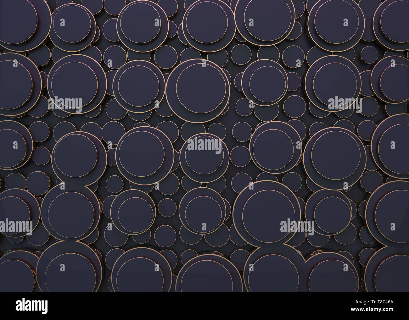 Abstract image of circles background. 3D rendering Stock Photo - Alamy