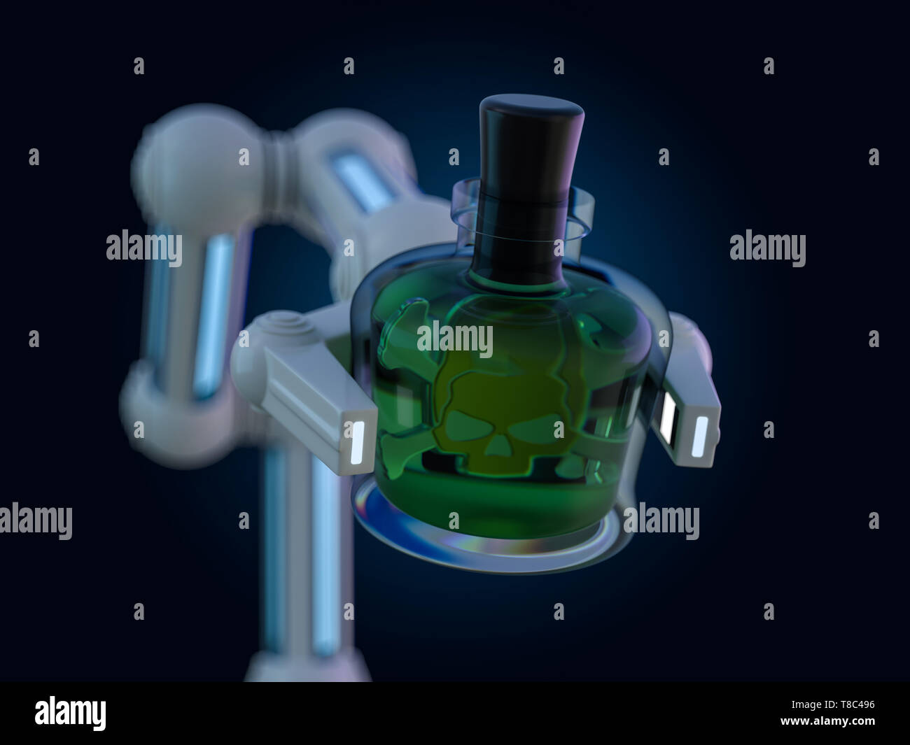 Genetic engineering, Poison manipulation concept. Manipulator 3D ...