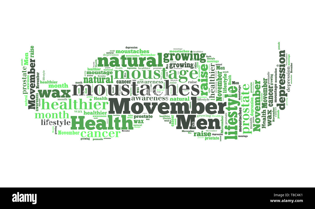 Moustaches shaped word cloud made of names for moustaches styles ...
