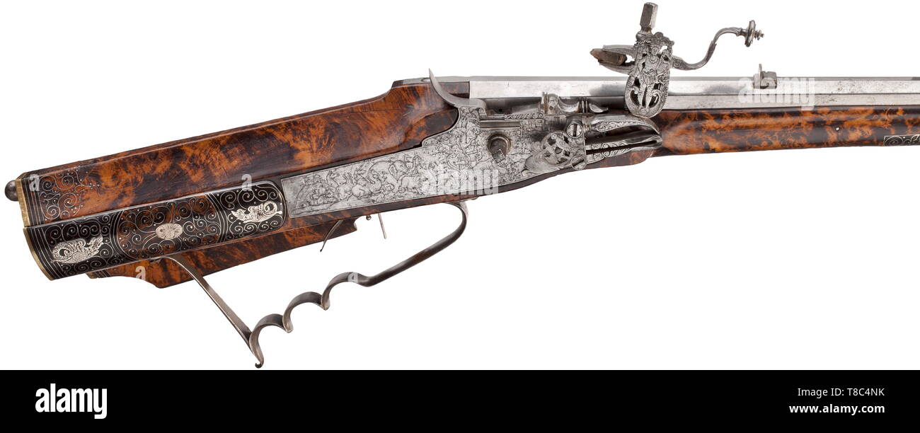 A fine wheel-lock sporting gun Bohemian or German, circa 1680-1700 ...