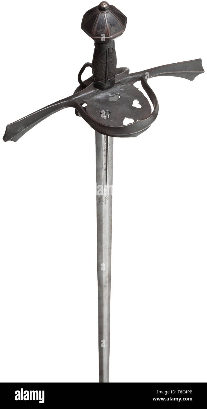 A fine Saxon rapier carried by the Trabantenleib-Garde of the Prince ...