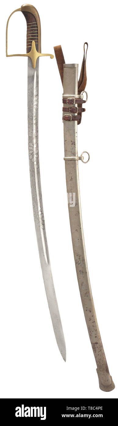 A sabre for cavalry officers M 1934 Blade fullered on both sides ...