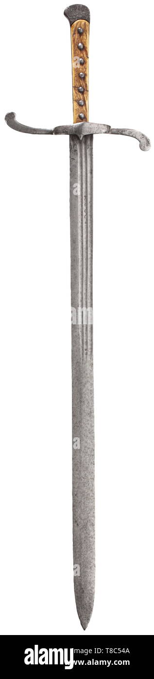 A German long knife, 1st half of the 16th century Strong single-edged ...