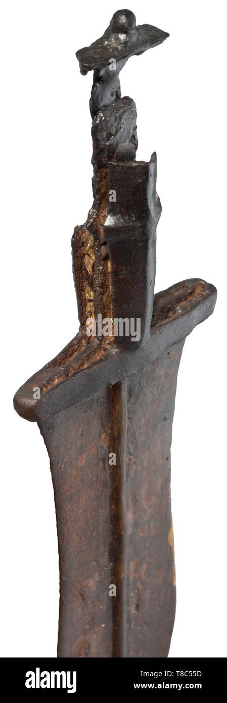 A Roman dagger (pugio), 1st century BC - 2nd century AD Iron blade with ...