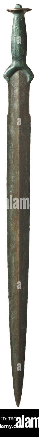 A South German bronze age sword, Bronze Age, circa 1200 BC Bronze with ...