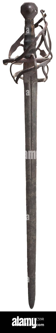 A Venetian schiavona, end of the 16th century Double-edged blade ...