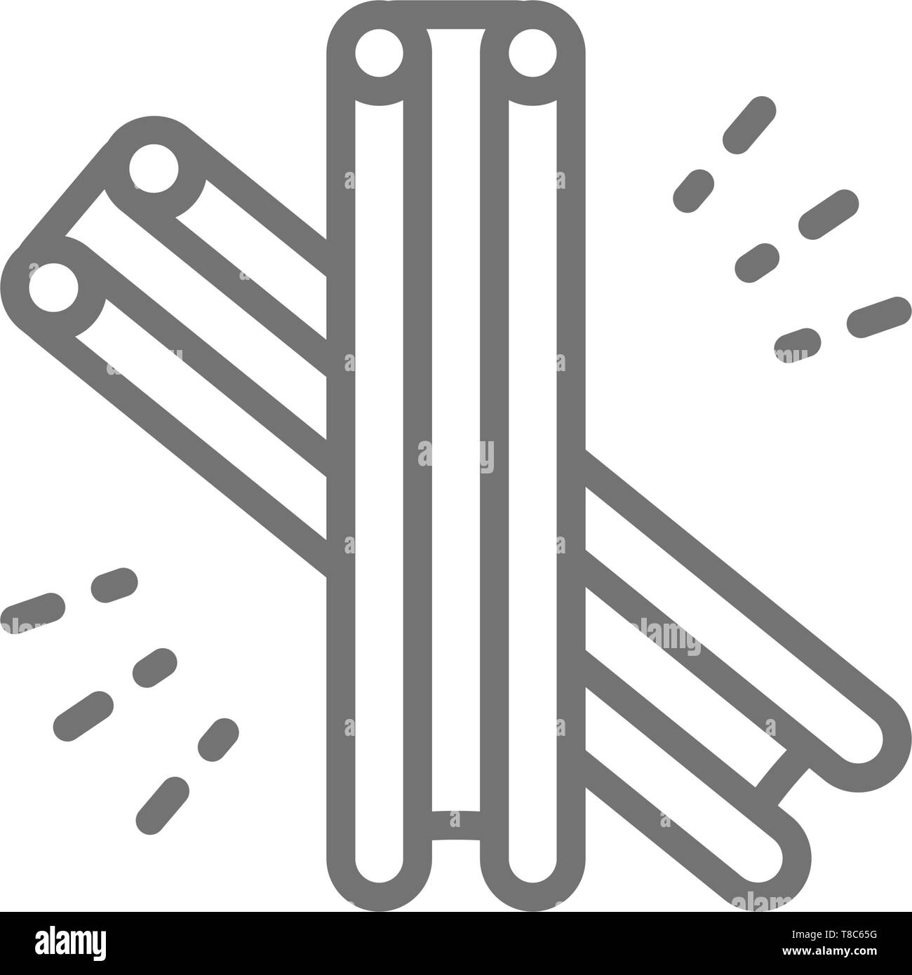 Line art illustration cinnamon Black and White Stock Photos & Images ...