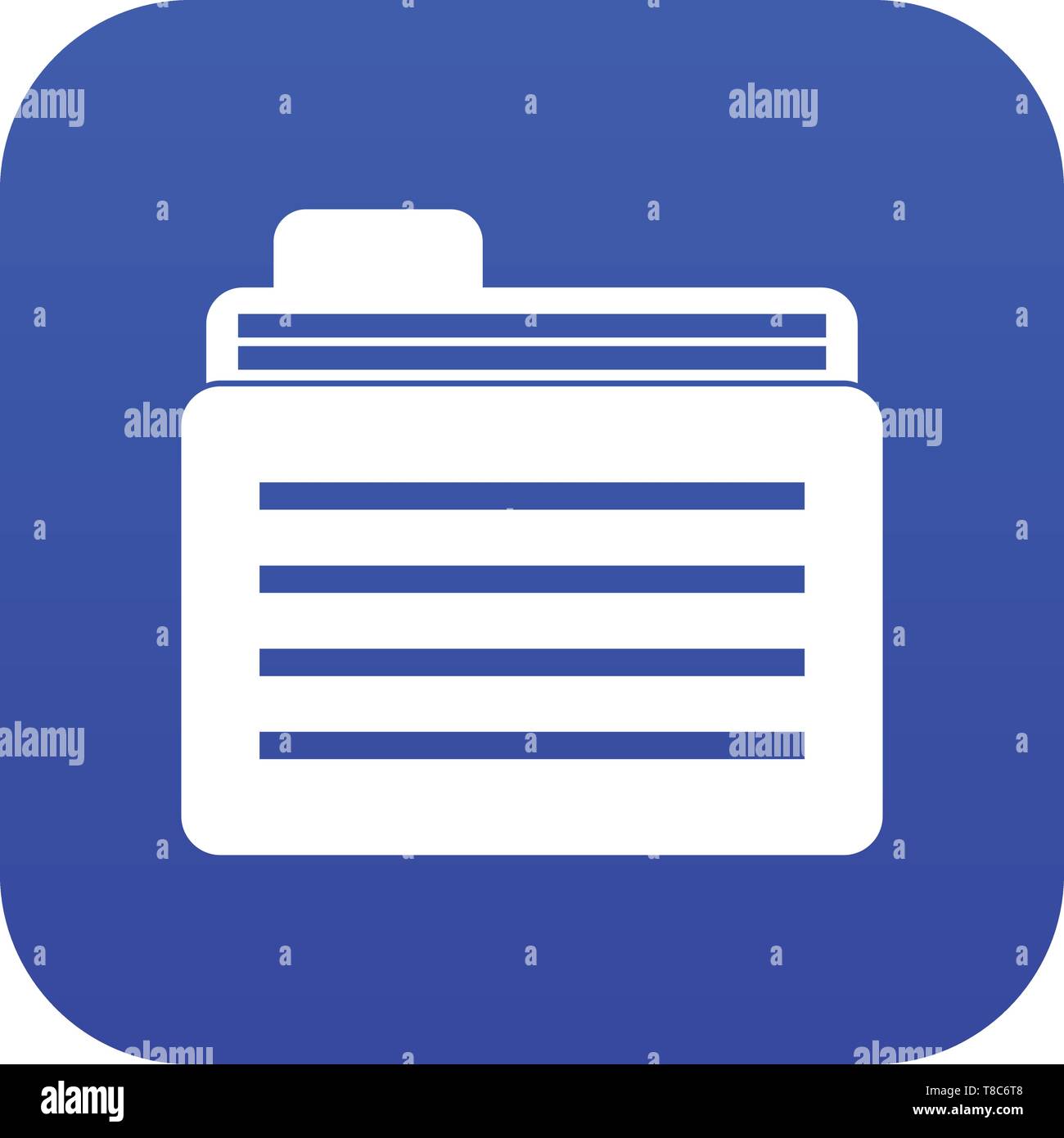 File folder icon digital blue Stock Vector Image & Art - Alamy