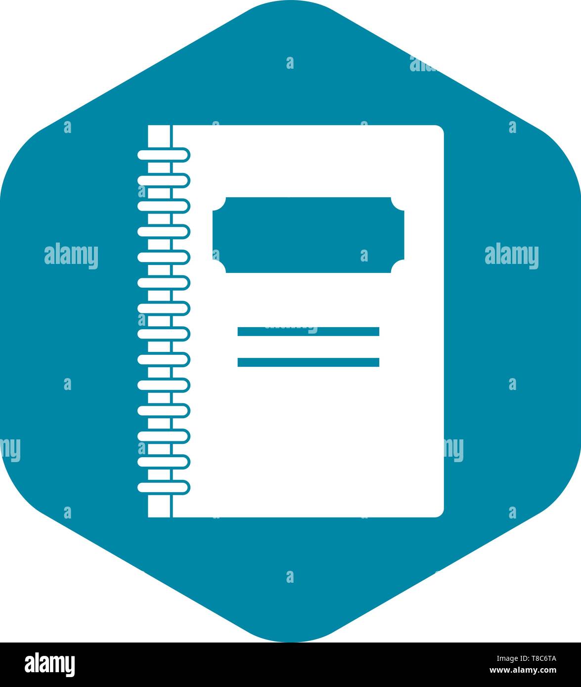 Closed spiral notebook icon, simple style Stock Vector Image & Art - Alamy