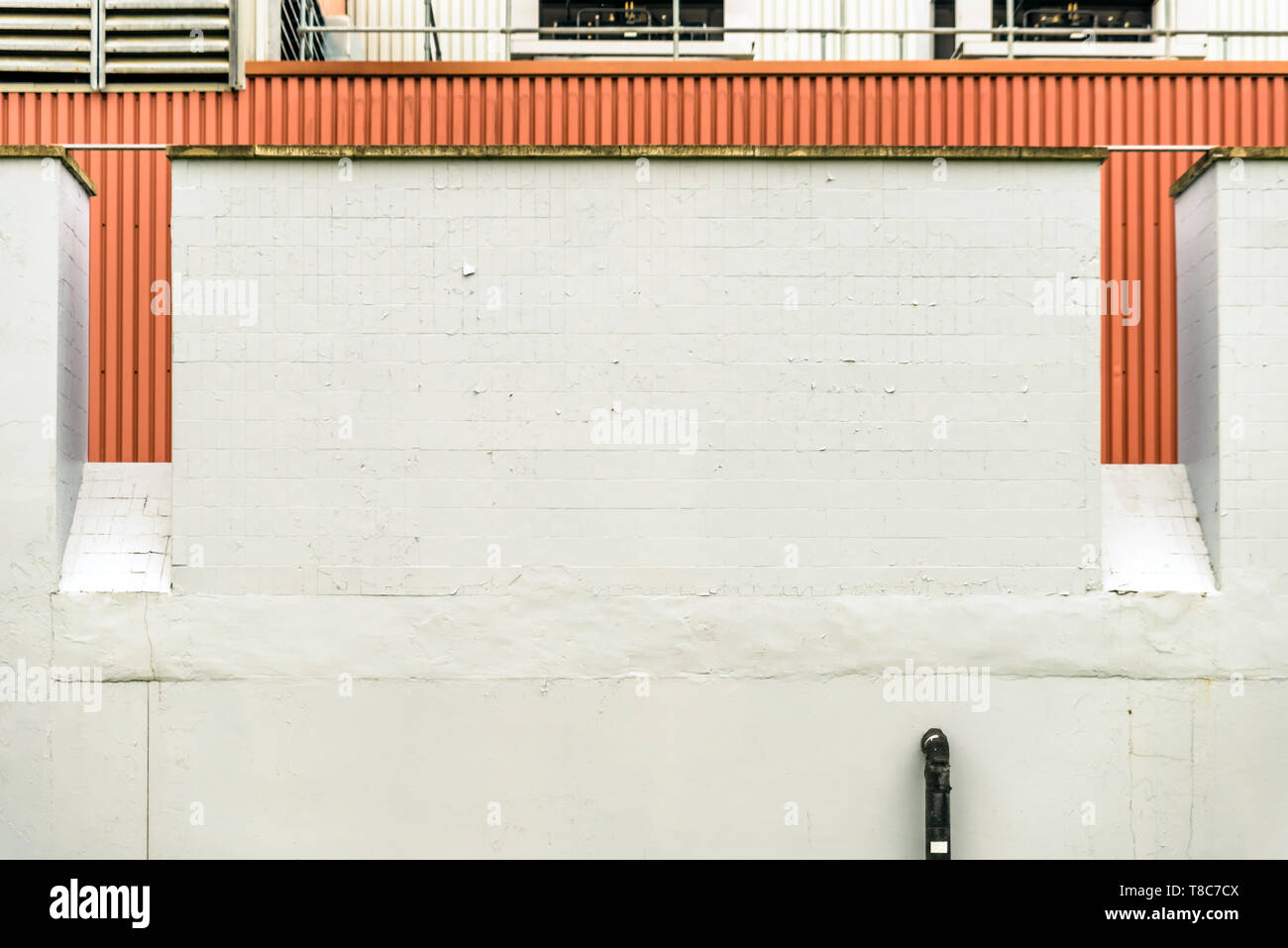 industrial background of bright factory wall in uk Stock Photo - Alamy