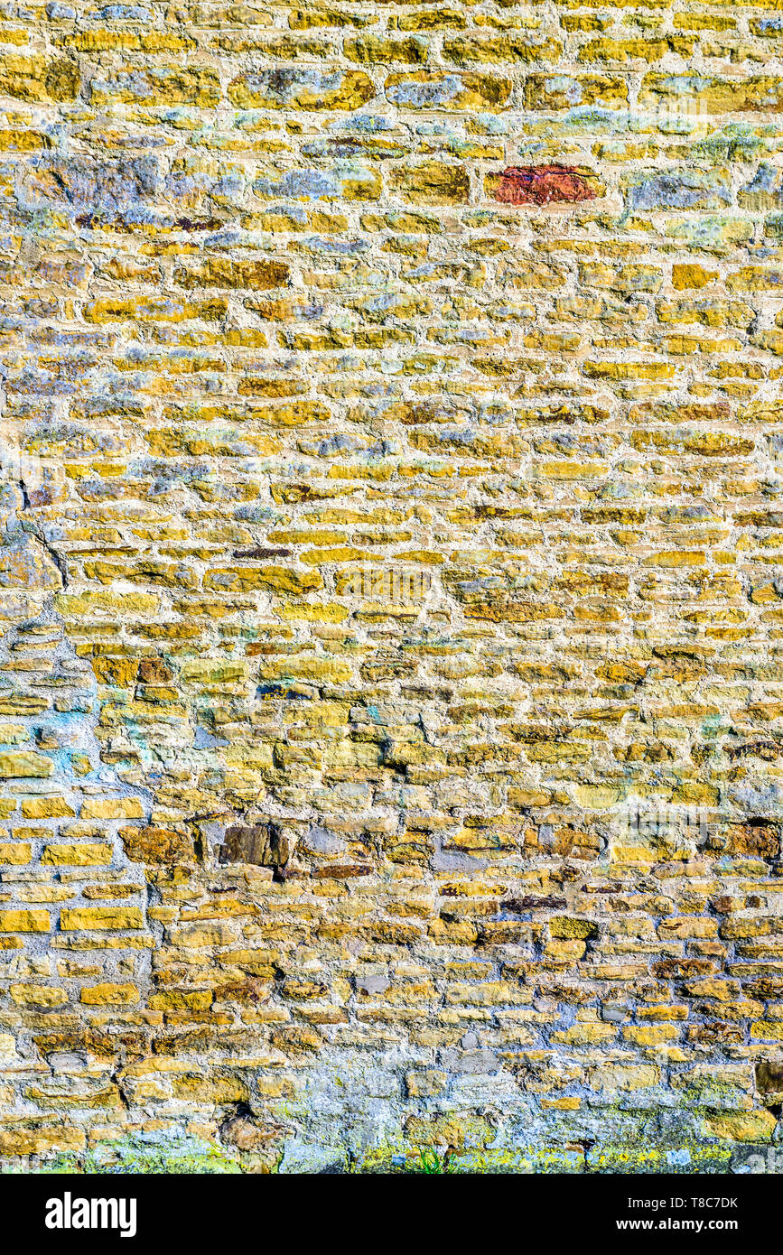 old castle tower brick wall background in uk Stock Photo - Alamy