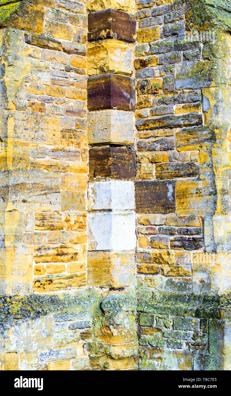 old castle tower brick wall background in uk Stock Photo - Alamy