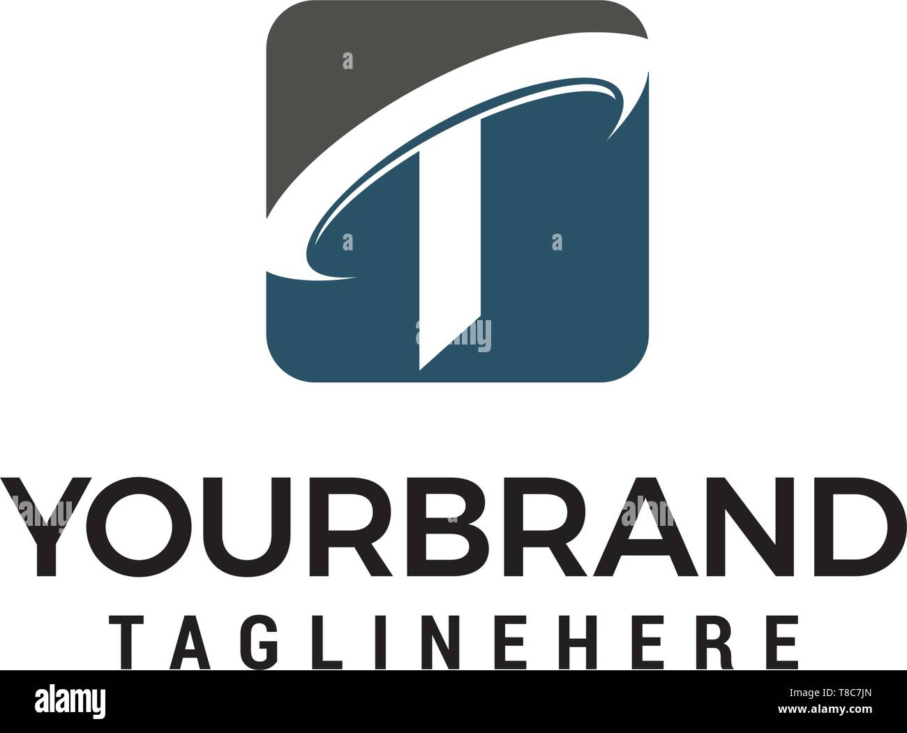 letter t company logo design concept template vector Stock Vector Image ...