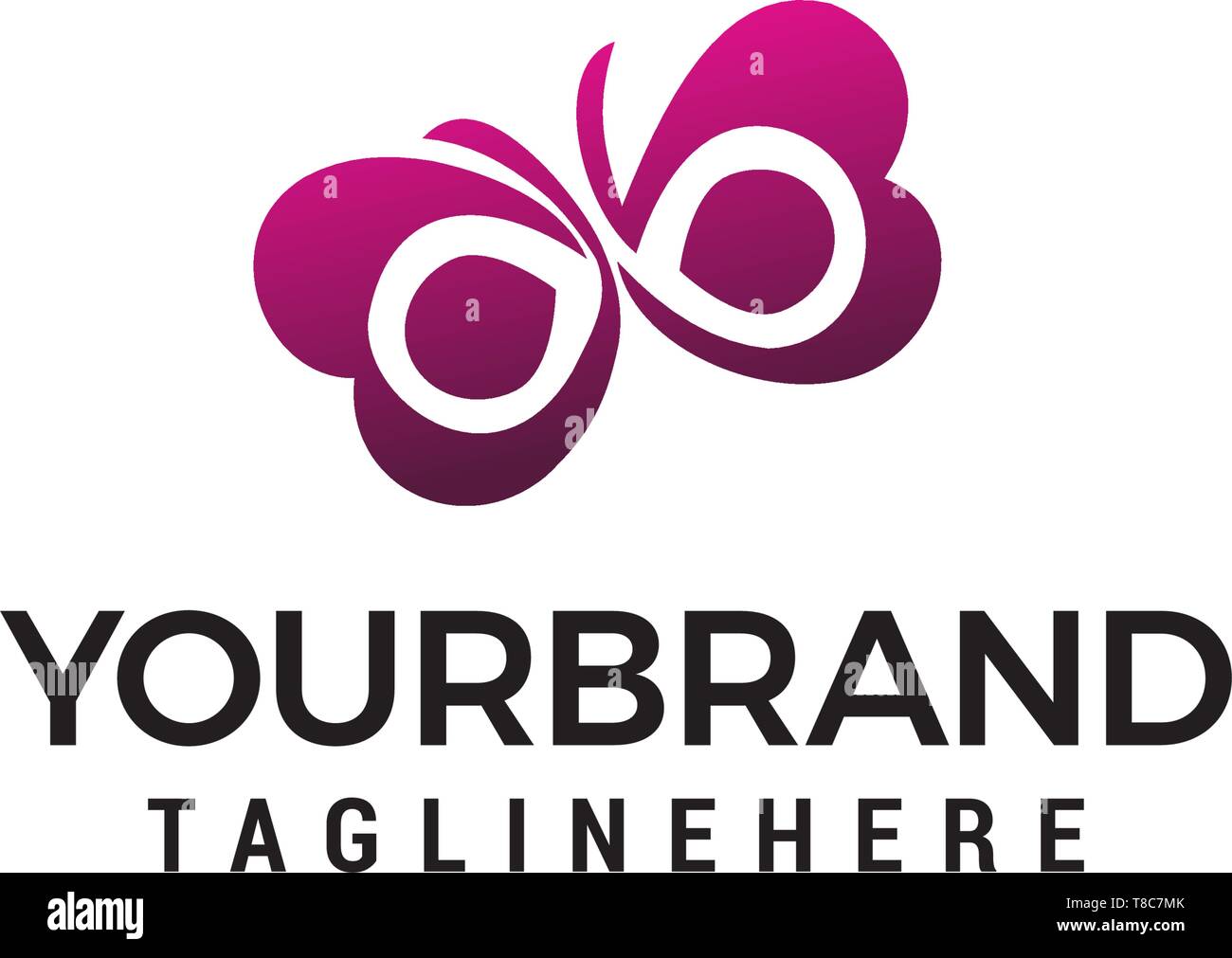 Butterfly garden sign Stock Vector Images - Alamy