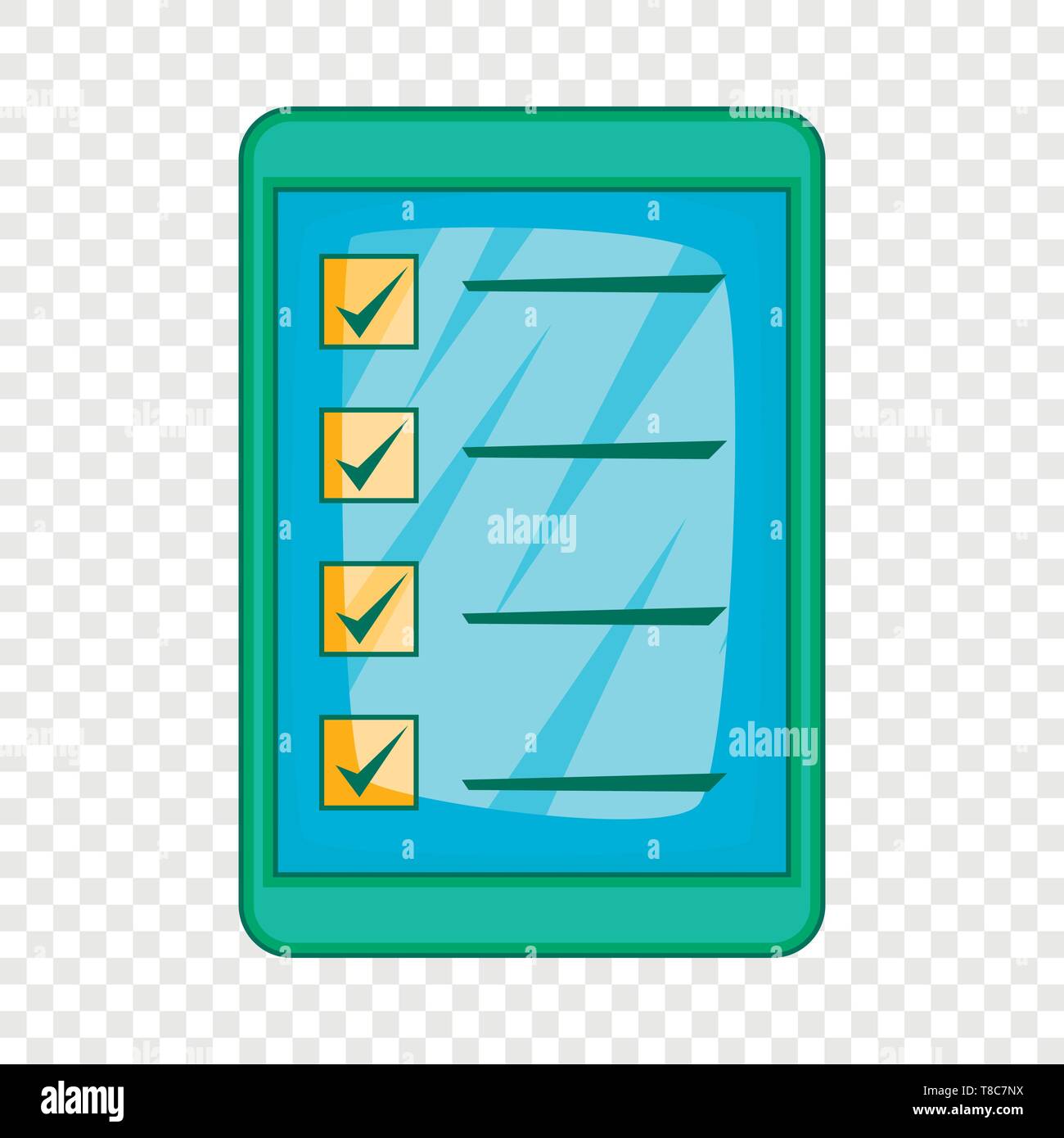 Digital checklist icon, cartoon style Stock Vector Image & Art - Alamy