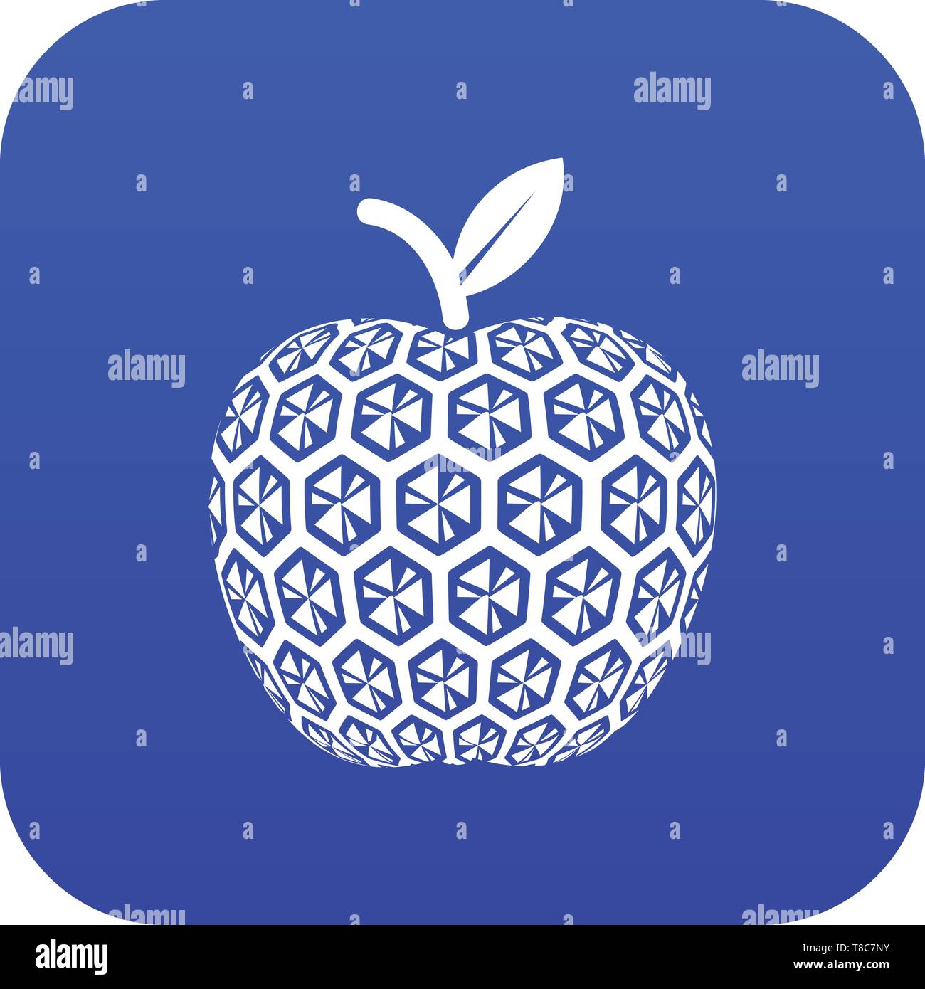 Nano apple icon blue vector Stock Vector Image & Art - Alamy