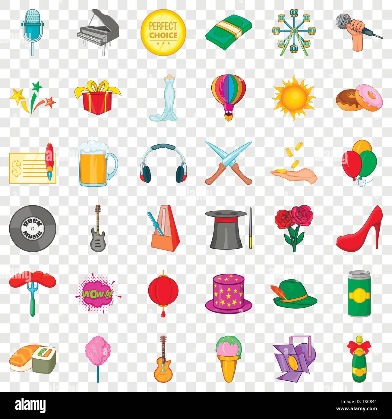 Delivery icons set, cartoon style Stock Vector Image & Art - Alamy