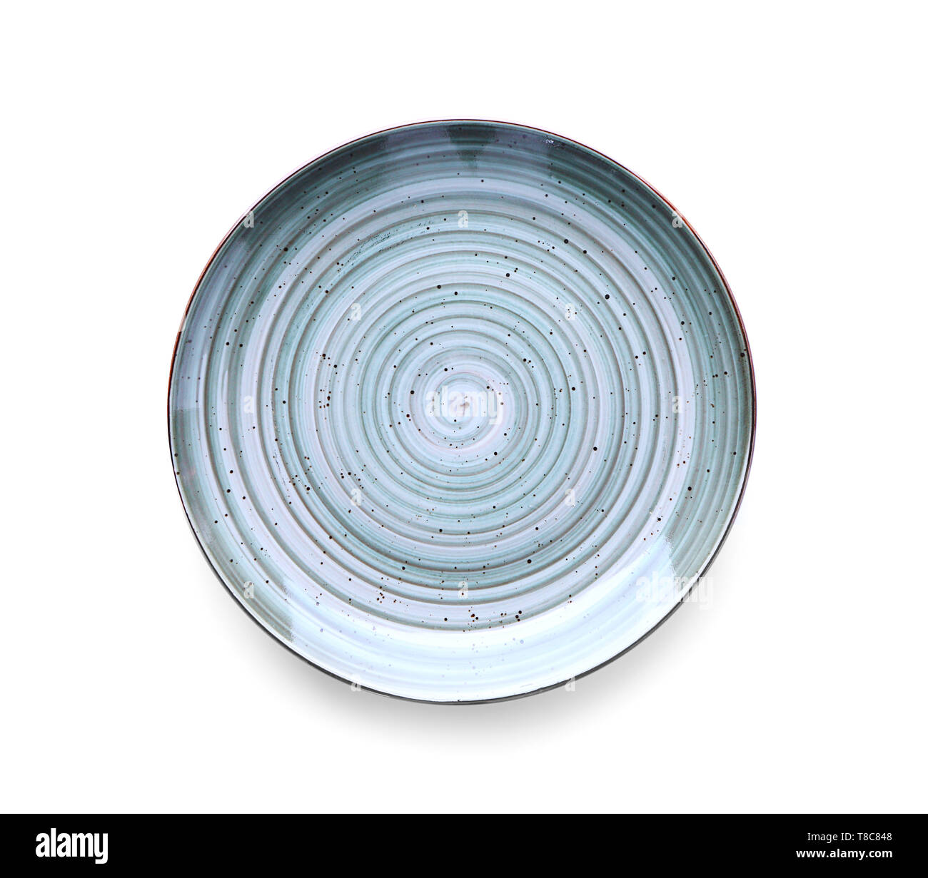 Clean plate on white background Stock Photo - Alamy