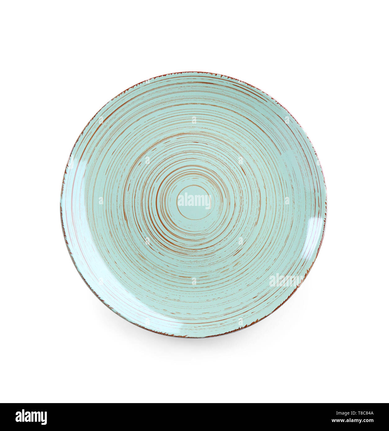 Clean plate on white background Stock Photo - Alamy