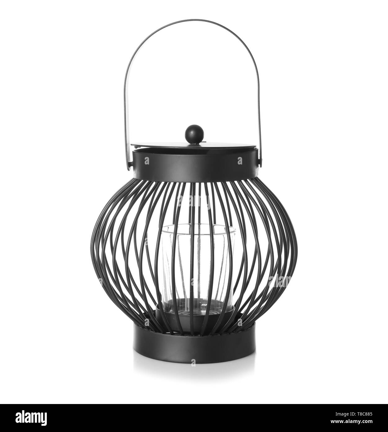 White lantern candle on Black and White Stock Photos & Images - Alamy