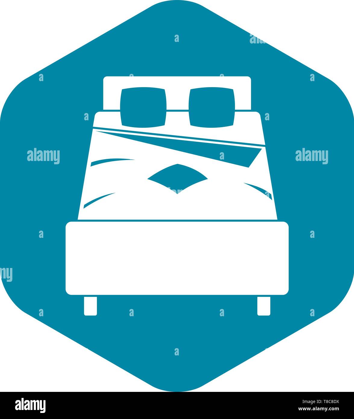 Bed icon, simple style Stock Vector Image & Art - Alamy