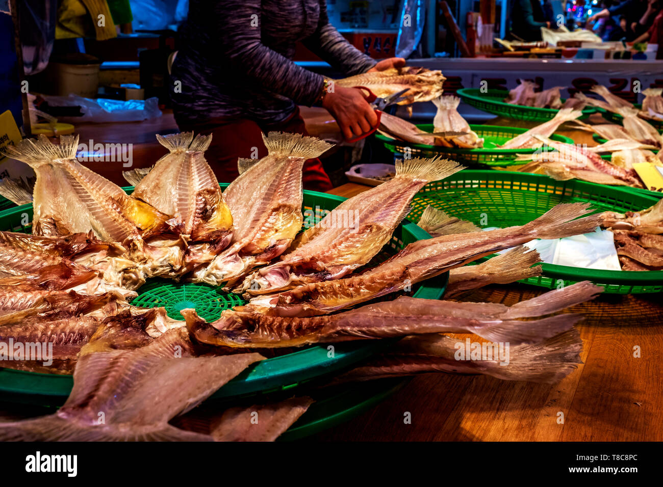 dry fish in the market, Jeju, South Korea Stock Photo - Alamy