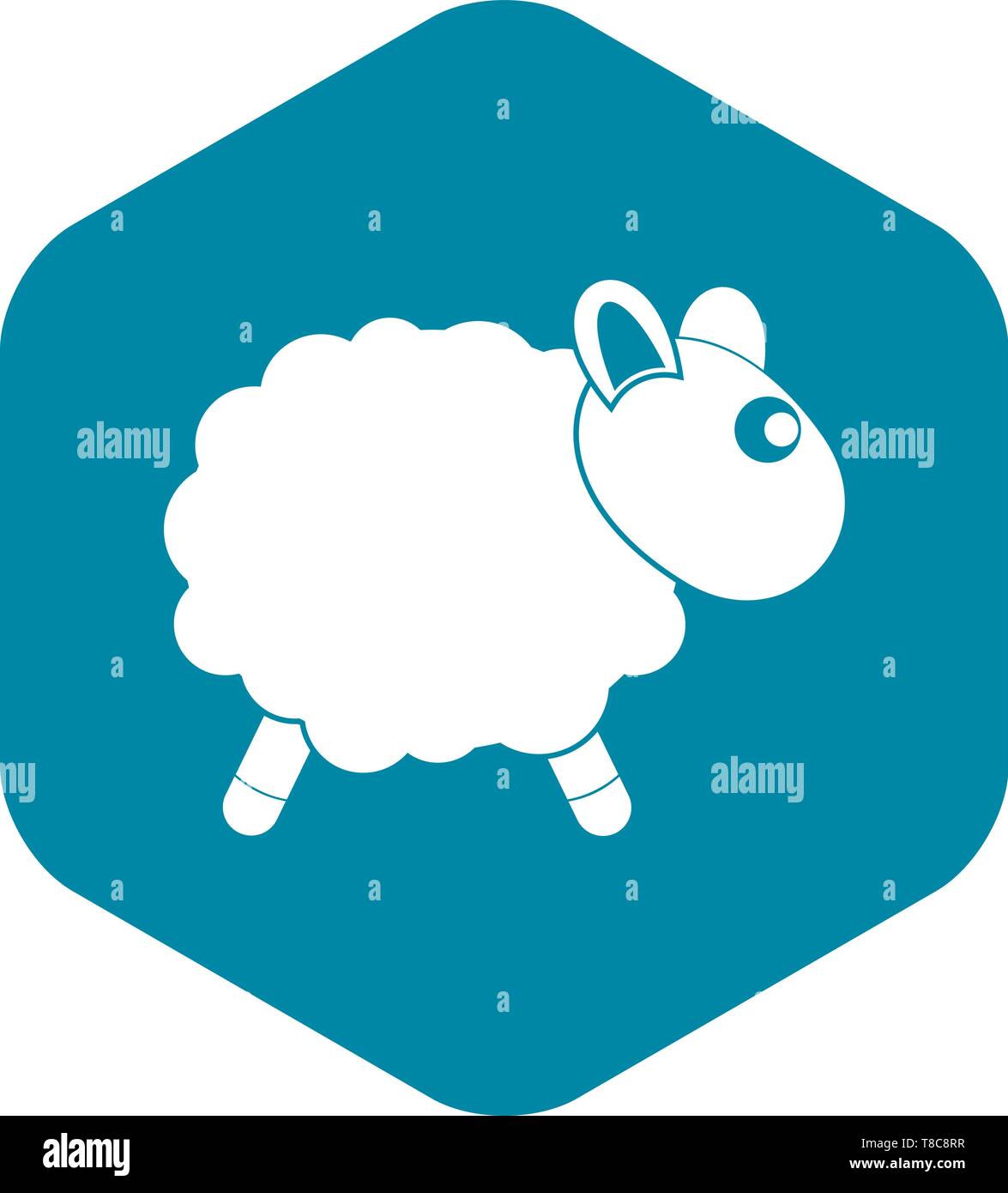 Sheep icon, simple style Stock Vector Image & Art - Alamy