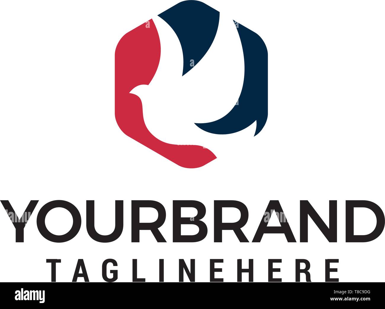 pigeon logo design concept template vector Stock Vector Image & Art - Alamy