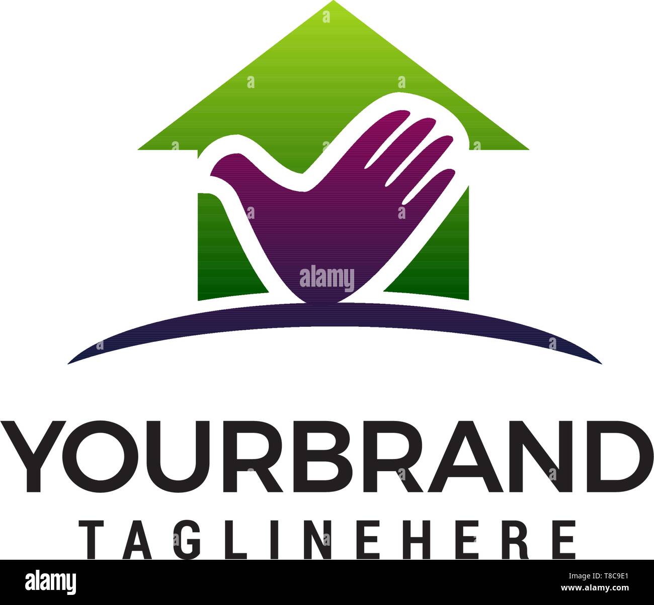 home care logo design concept template vector Stock Vector Image & Art ...