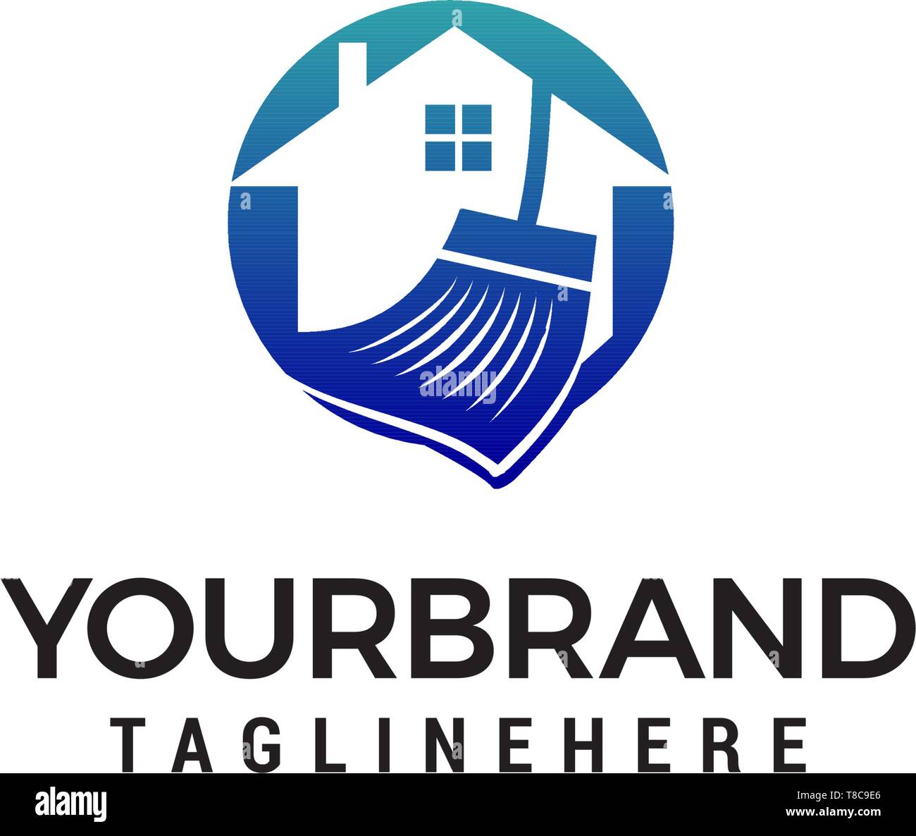 Roof service logo design Stock Vector Images - Alamy