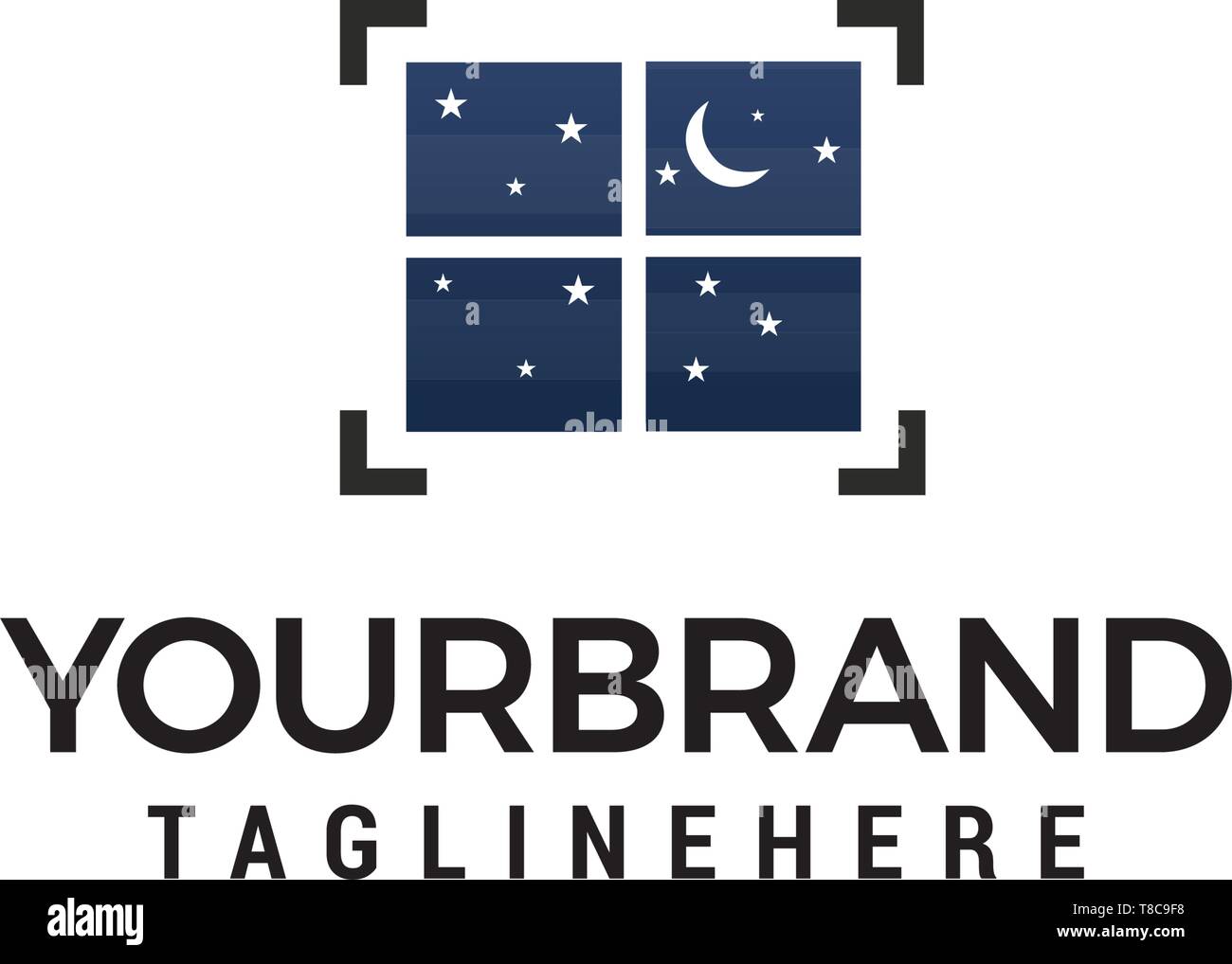 Night house window light Stock Vector Images - Alamy