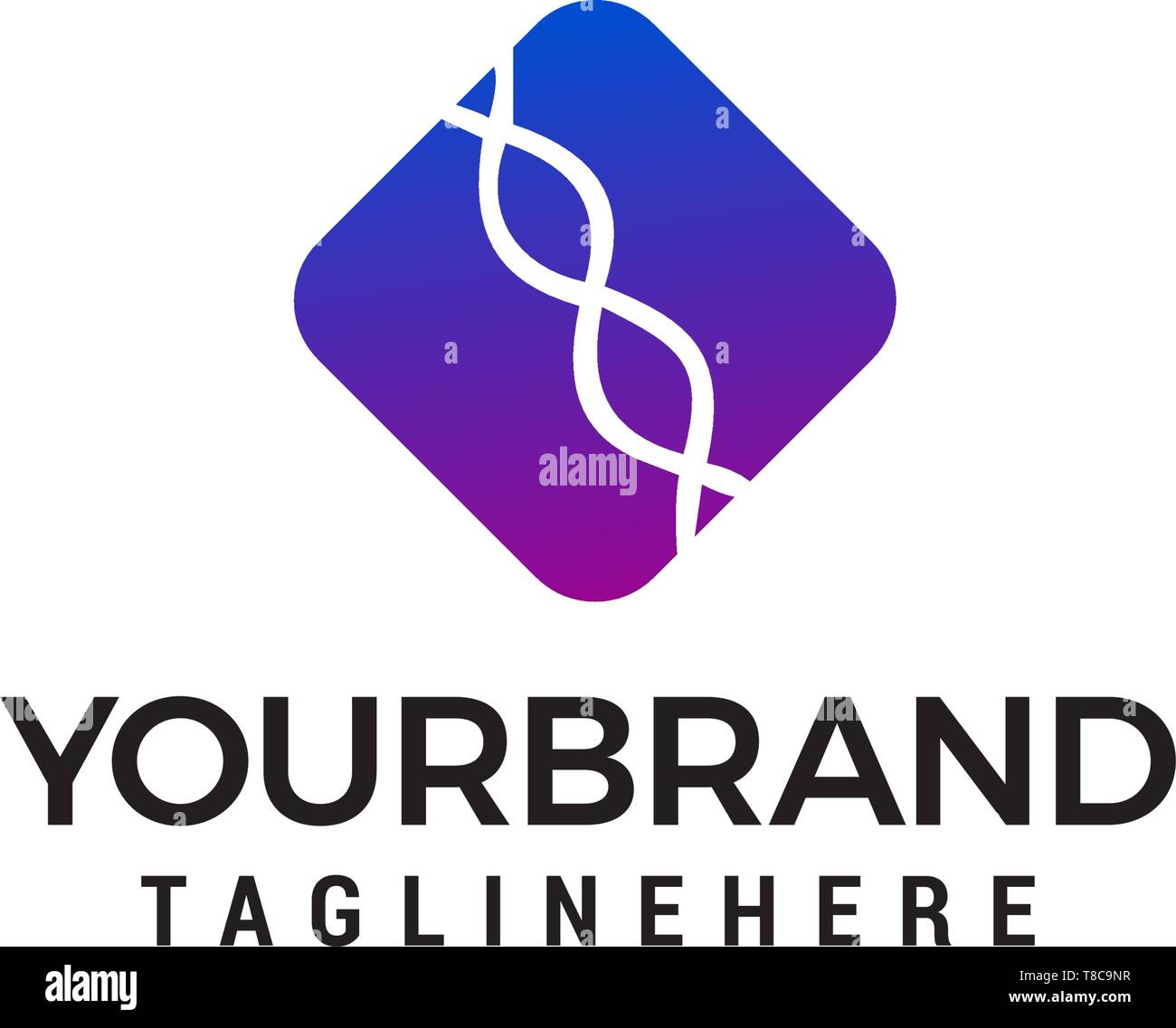 genetic logo design concept template vector Stock Vector Image & Art ...