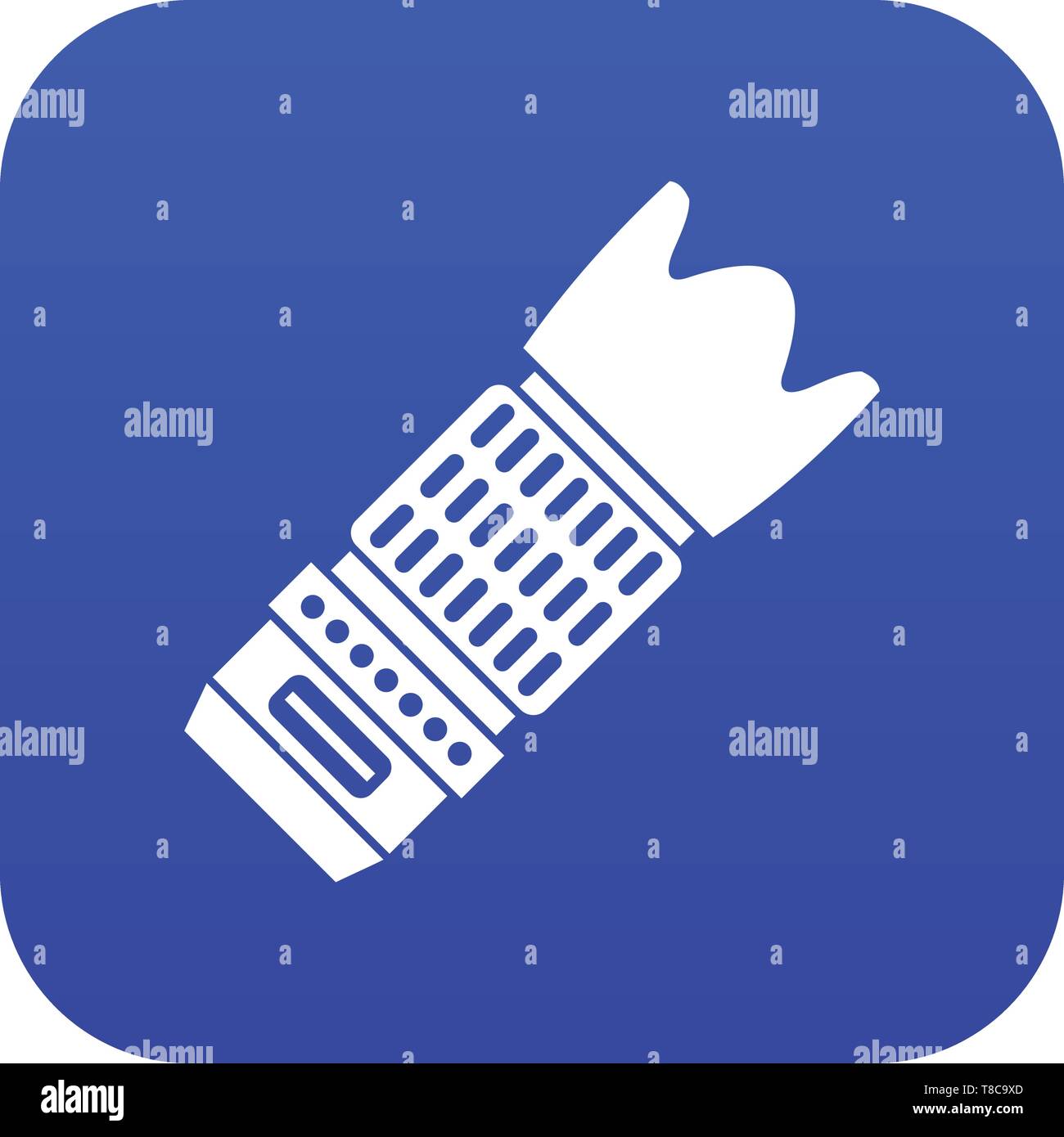 Interchangeable lens for camera icon digital blue Stock Vector Image ...