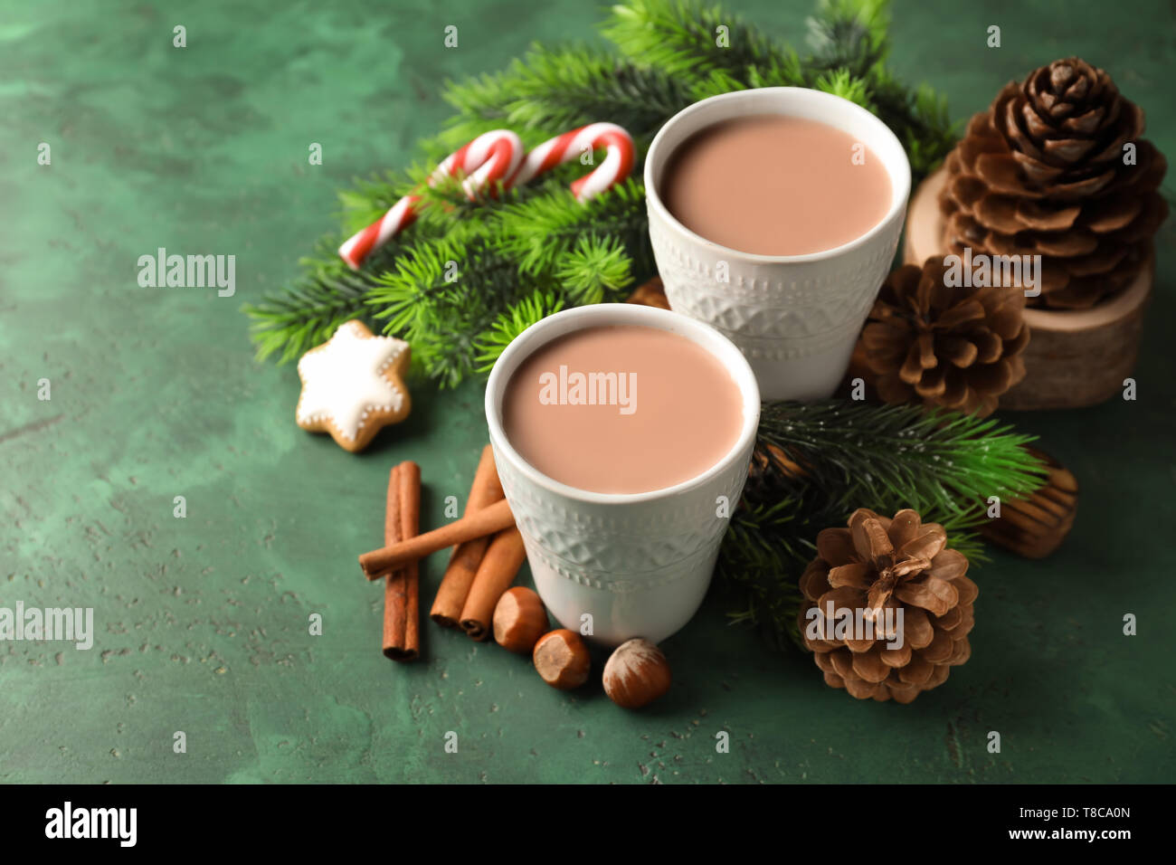 Hot cocoa fir branches hi-res stock photography and images - Alamy