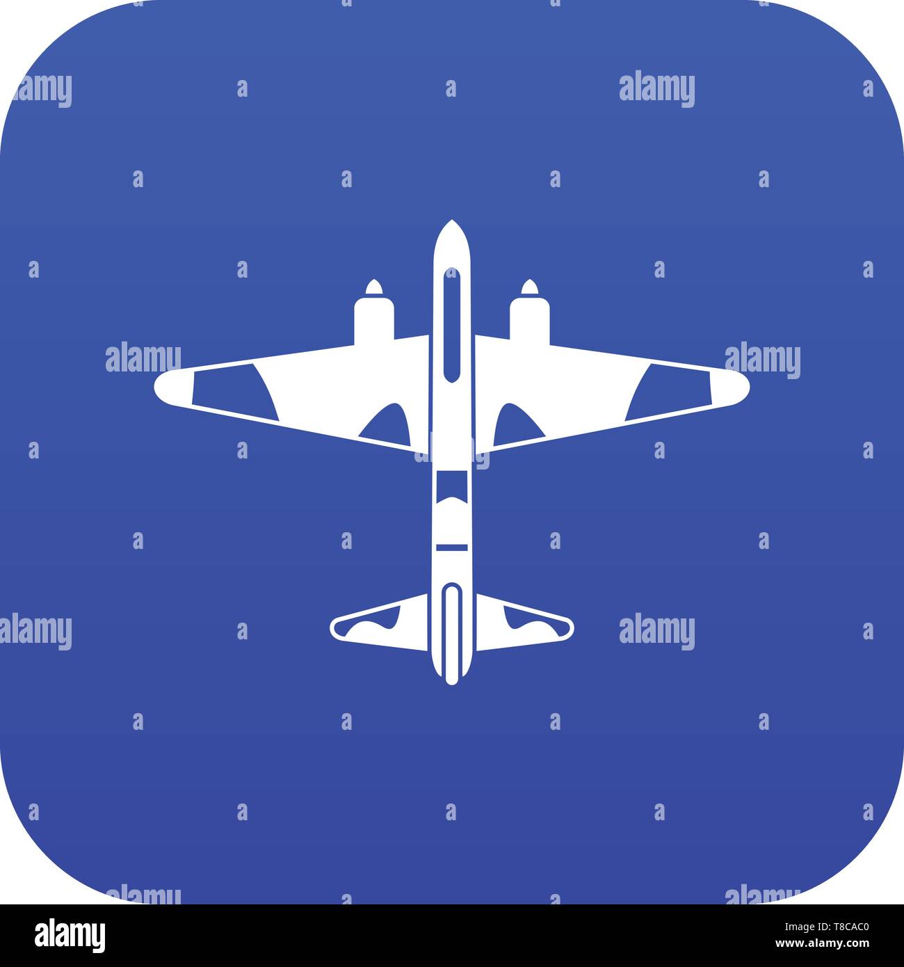 Military fighter aircraft icon digital blue Stock Vector Image & Art ...
