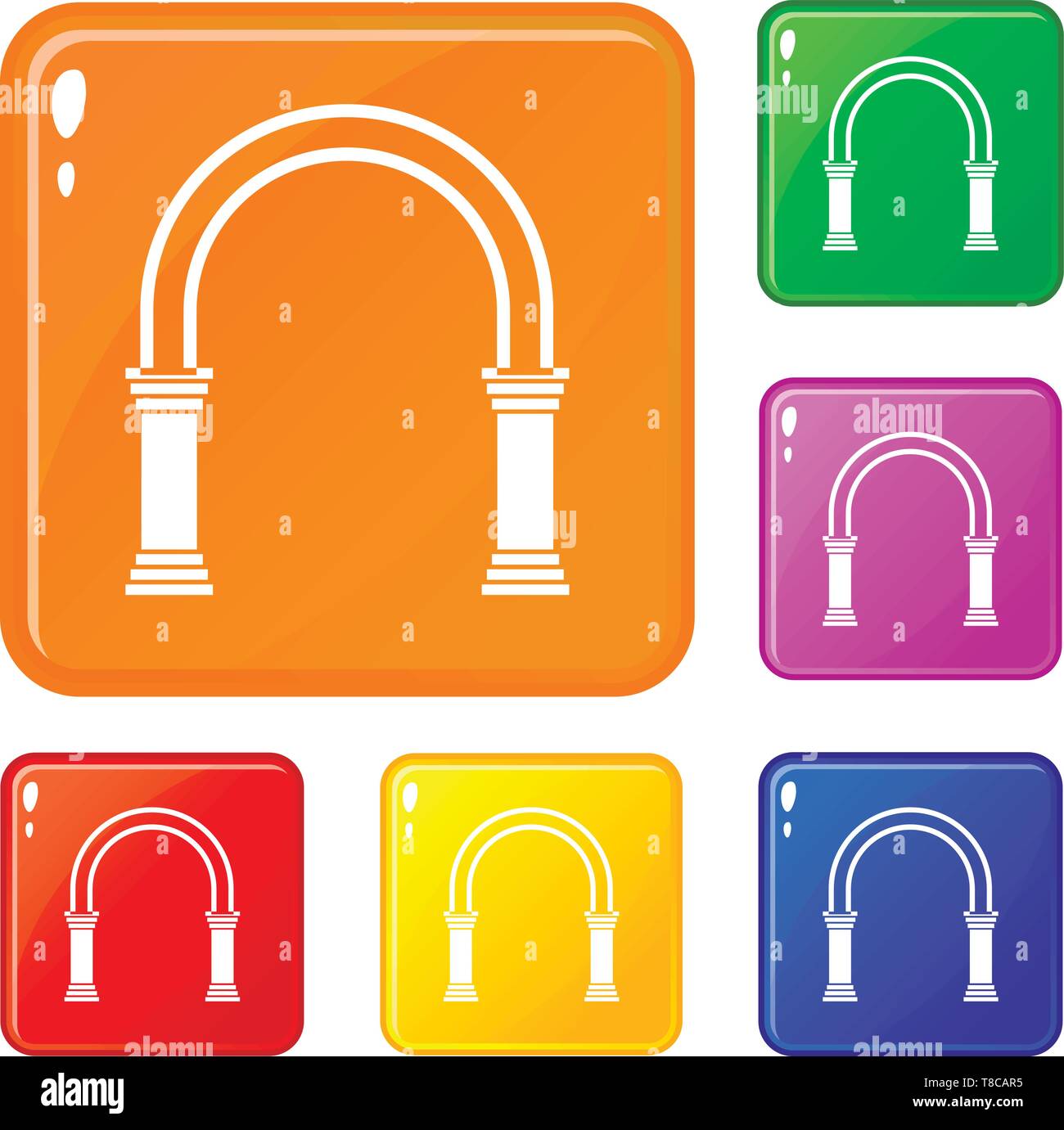 Arch icons set vector color Stock Vector Image & Art - Alamy