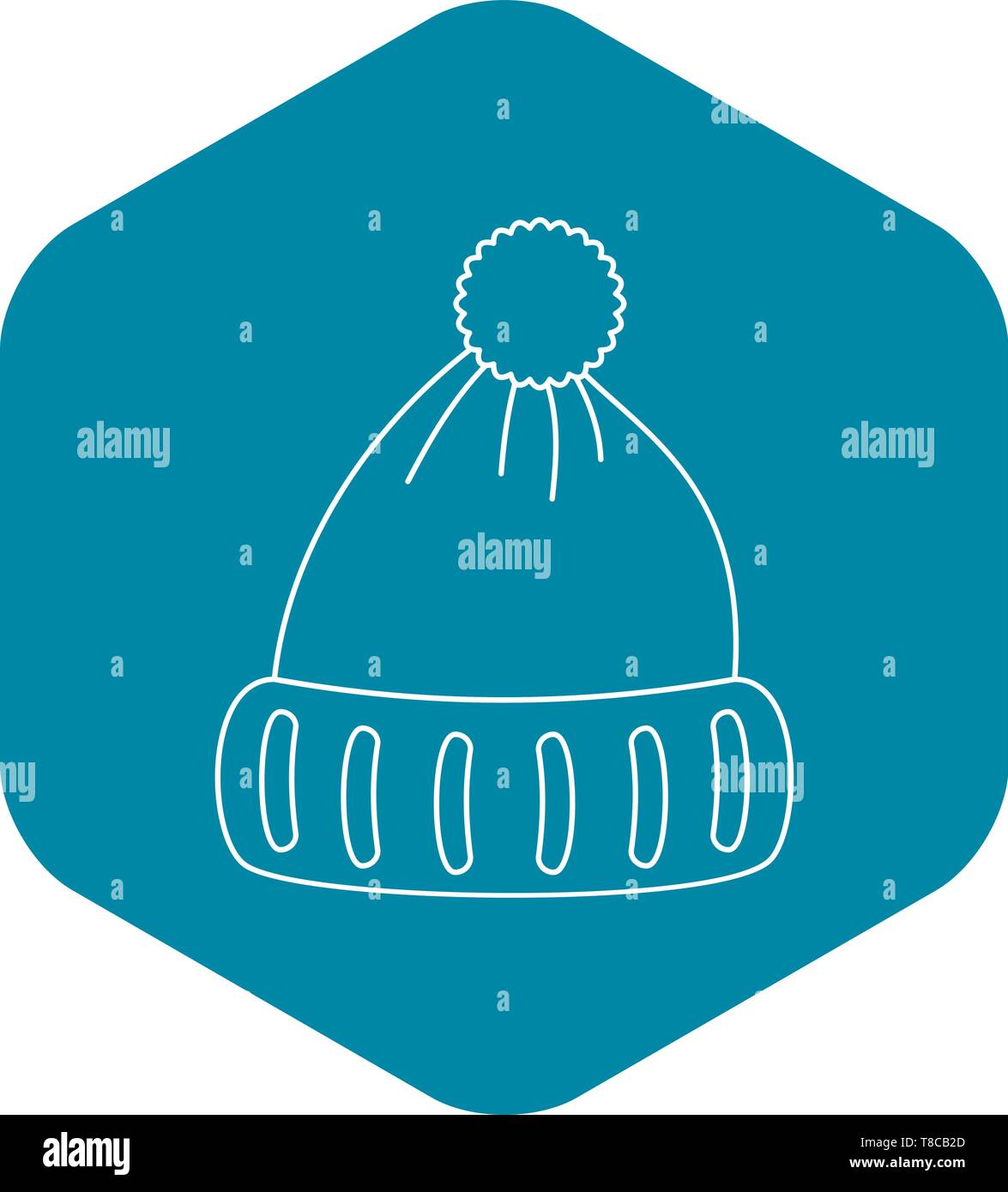 Wearing woolen cap Stock Vector Images - Alamy