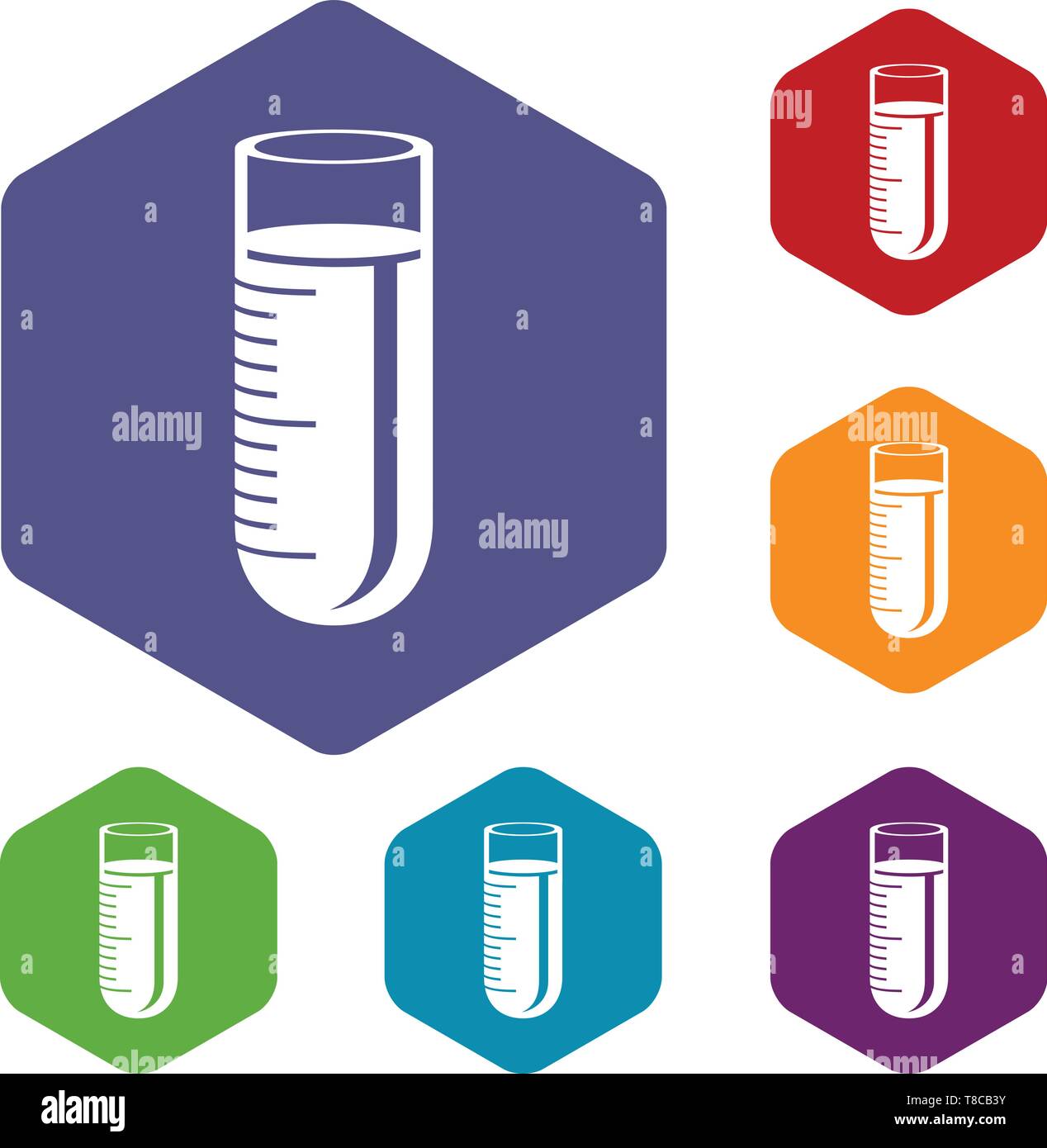 Flask liquid simple icons Stock Vector Images - Alamy