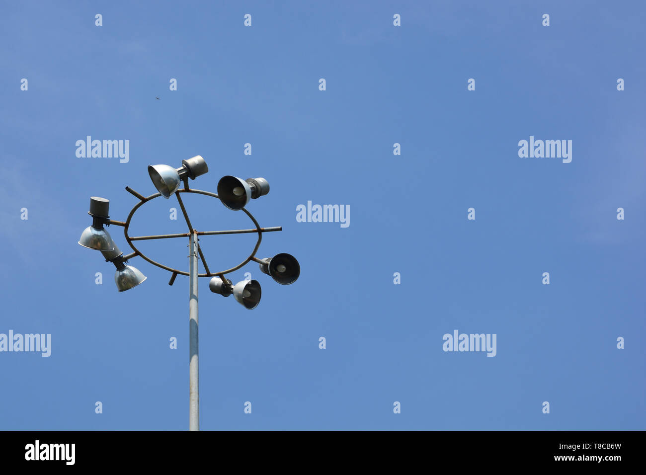 light pole on sky background Stock Photo - Alamy