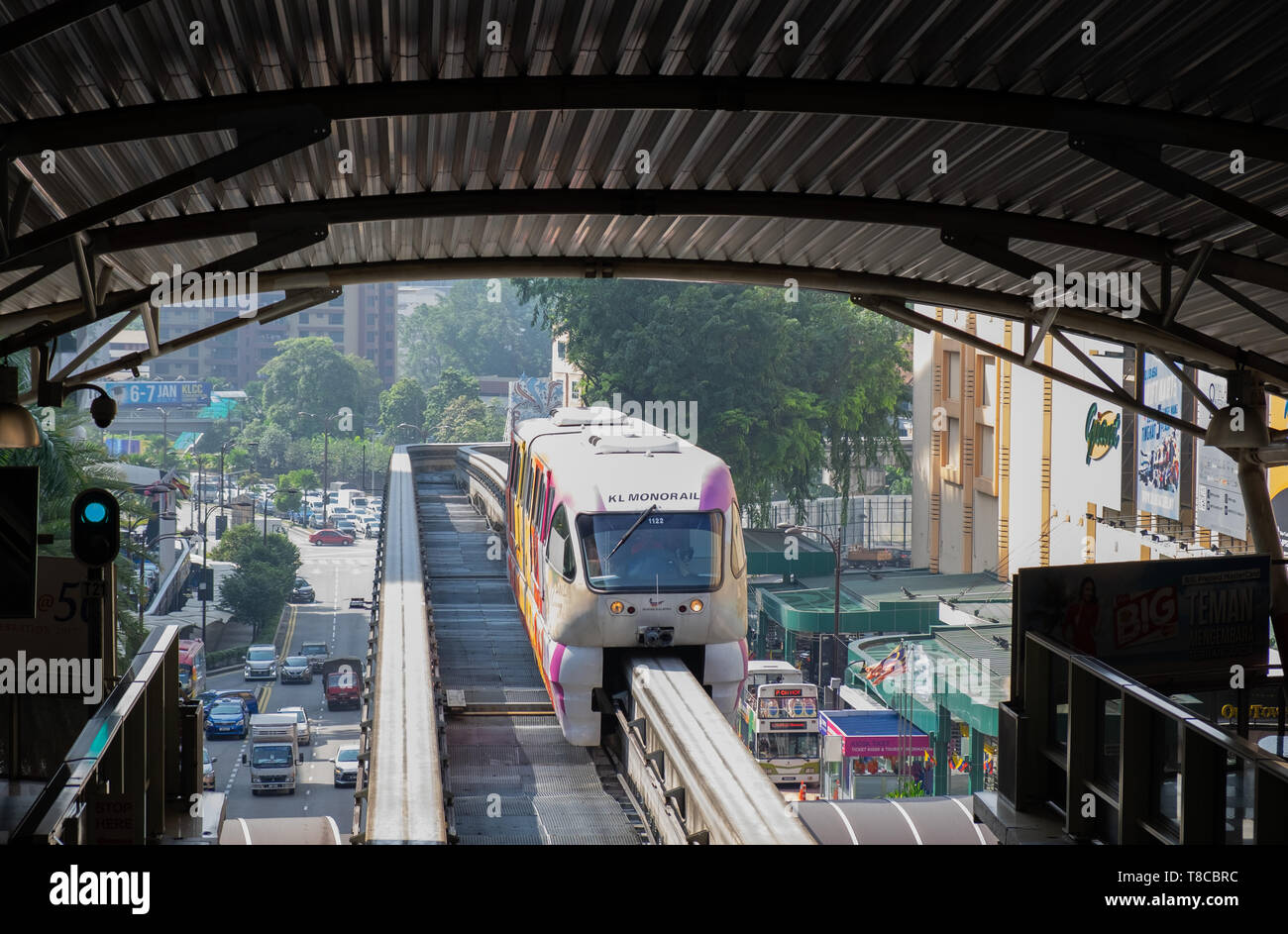 Kuala Lumpur (KL) Monorail, it is an urban intercity rail system with ...