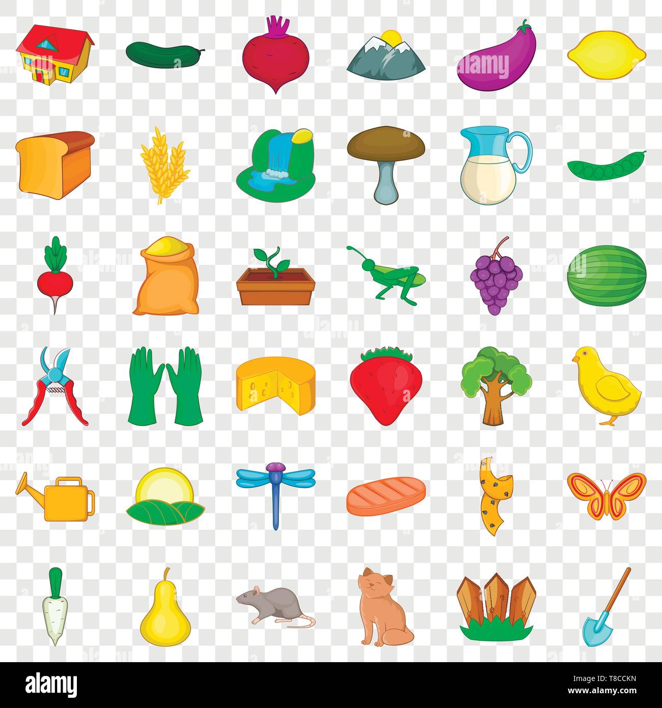 Country icons set, cartoon style Stock Vector Image & Art - Alamy