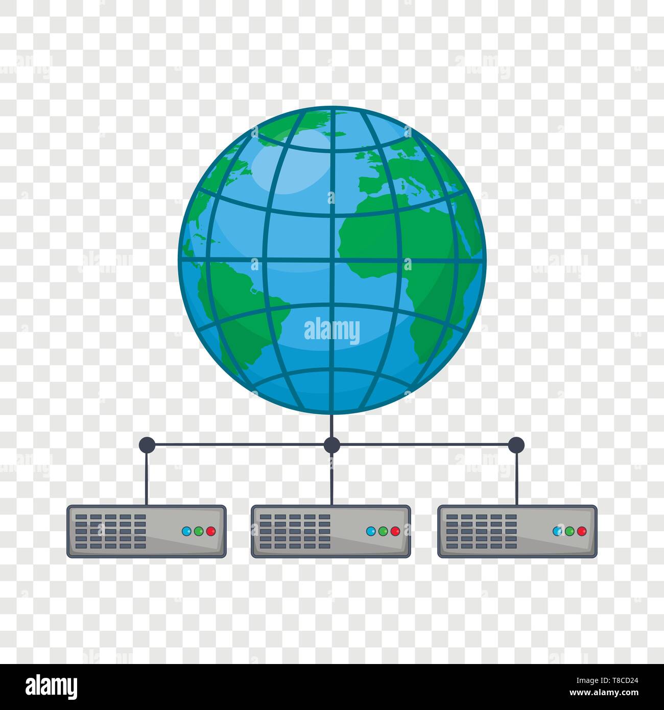 Global storage network icon, cartoon style Stock Vector Image & Art - Alamy
