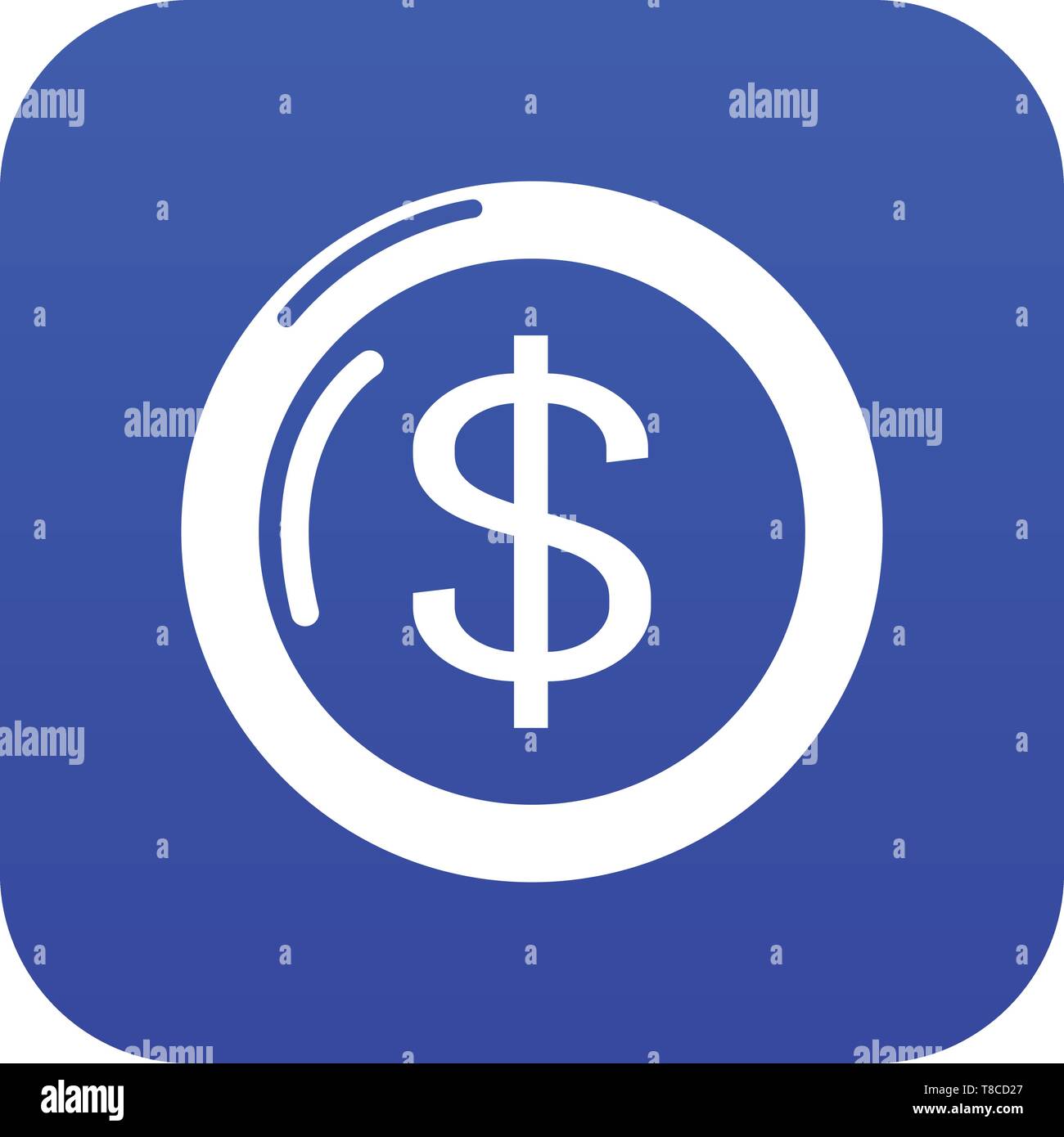 Golden us dollar coins Stock Vector Images - Alamy