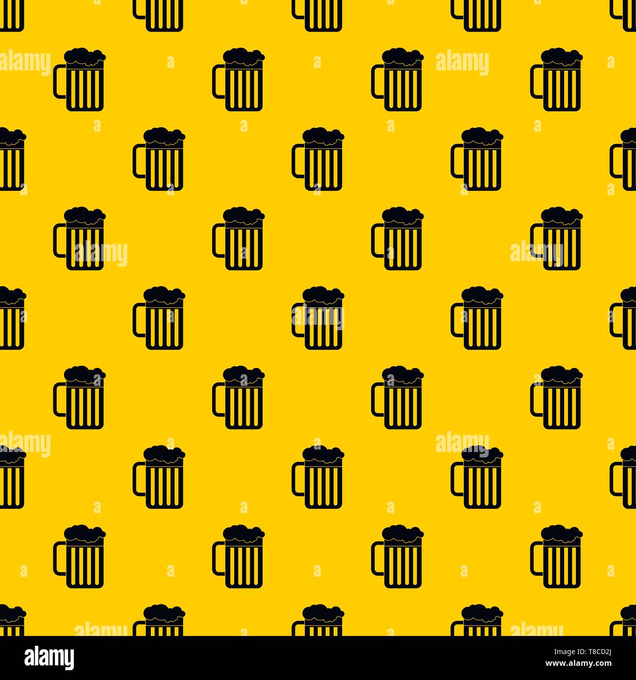 Beer mug pattern vector Stock Vector Image & Art - Alamy