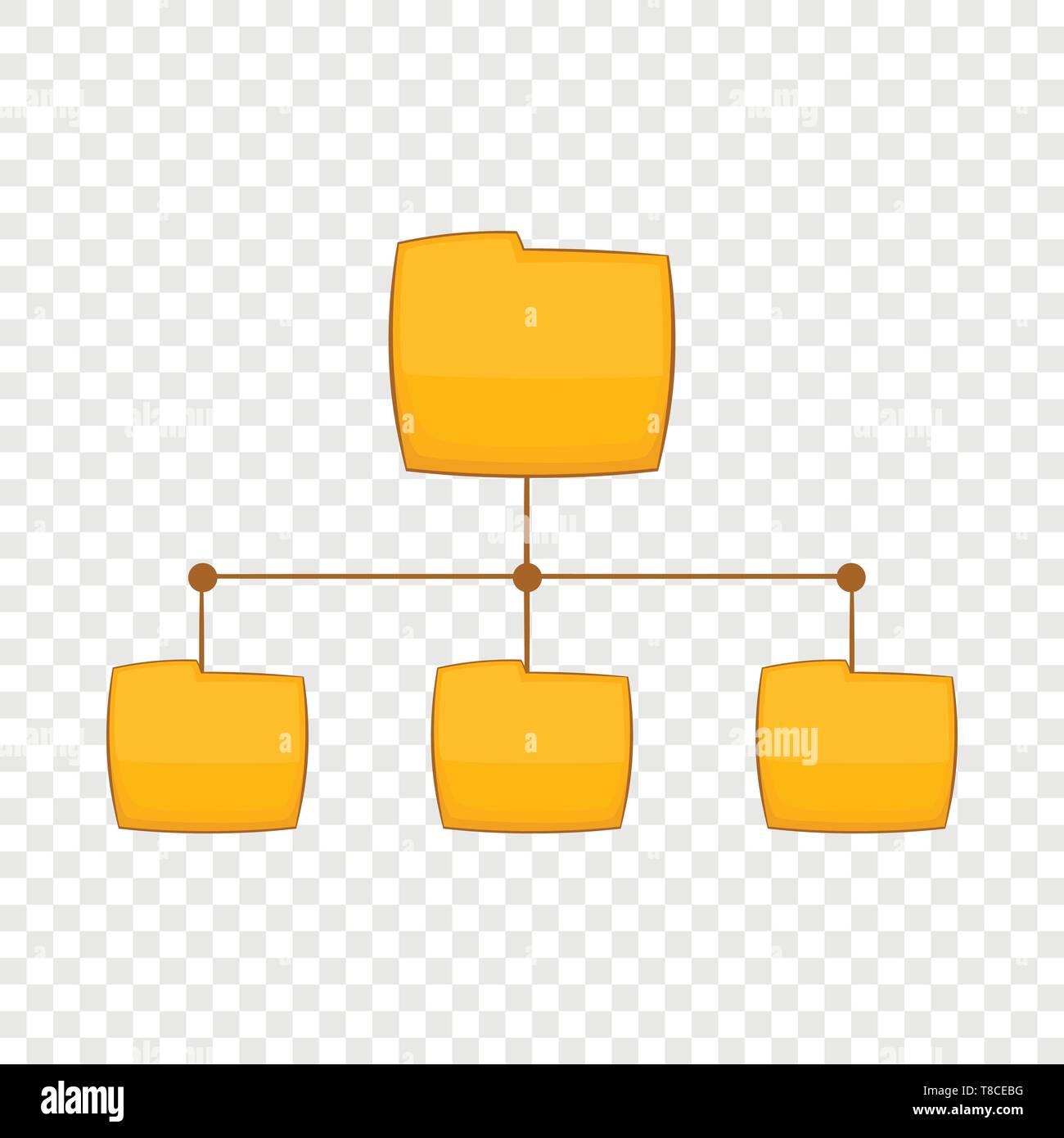 Folders structure icon, cartoon style Stock Vector Image & Art - Alamy