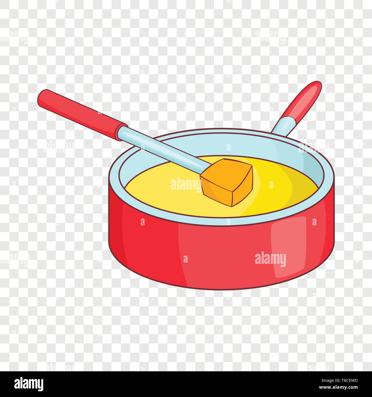 Food fondue icon cartoon hi-res stock photography and images - Alamy